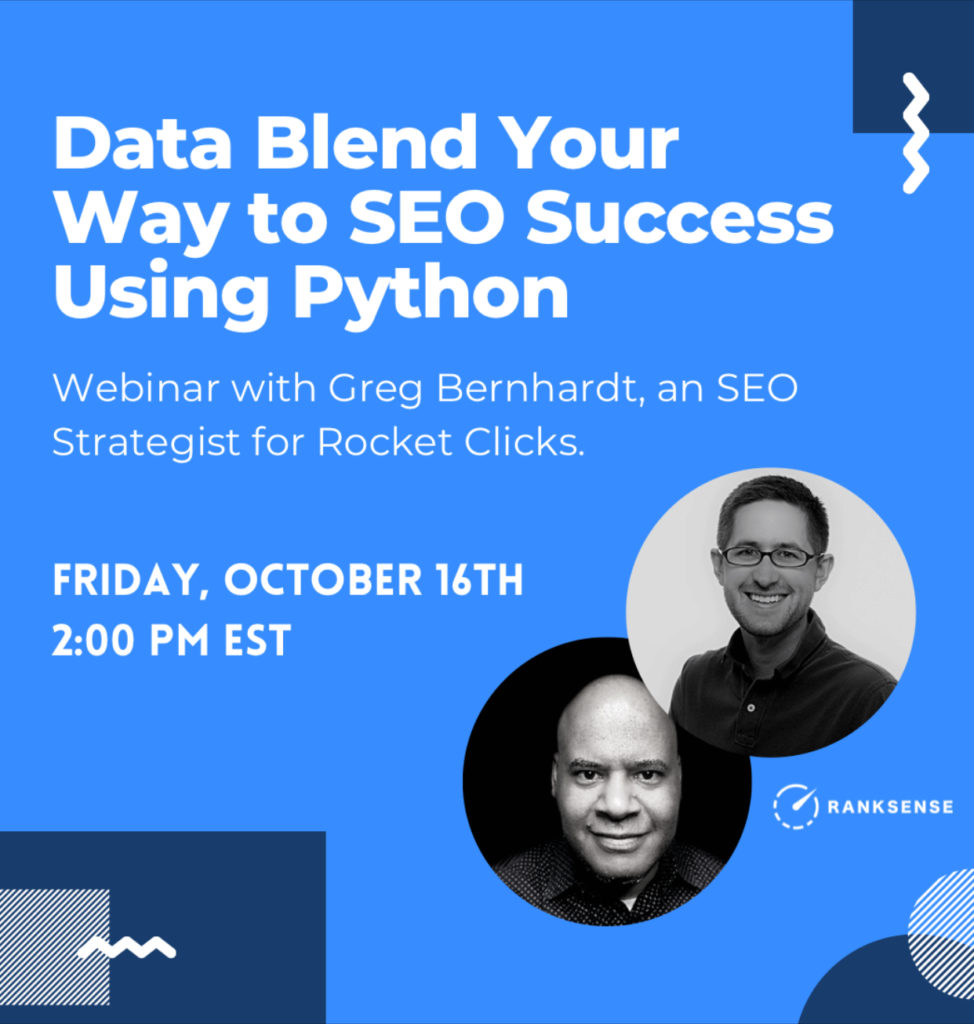 Data Blend Your Way to SEO Success Using Python - Agile SEO by RankSense
